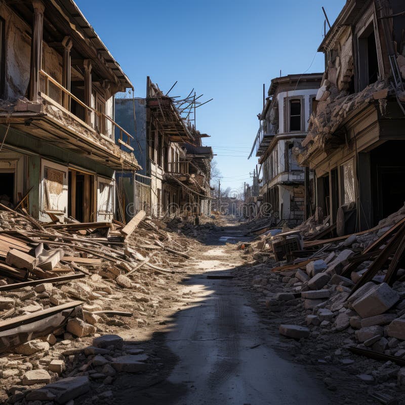 Powerful Earthquake, Showcasing the Devastating Impact of Seismic ...