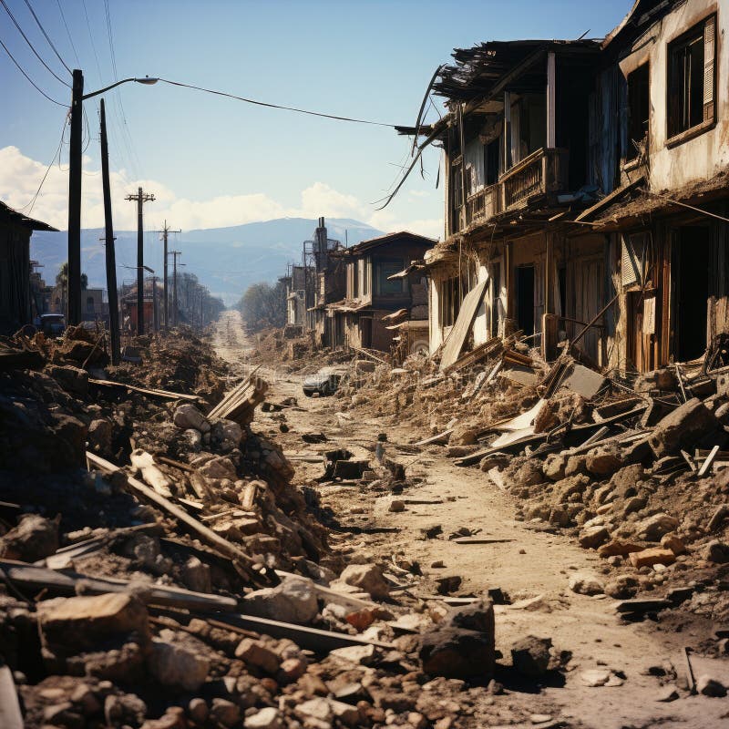 Powerful Earthquake, Showcasing the Devastating Impact of Seismic ...