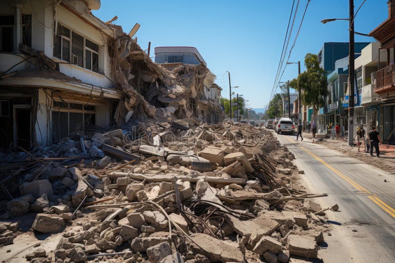 Powerful Earthquake, Showcasing the Devastating Impact of Seismic ...