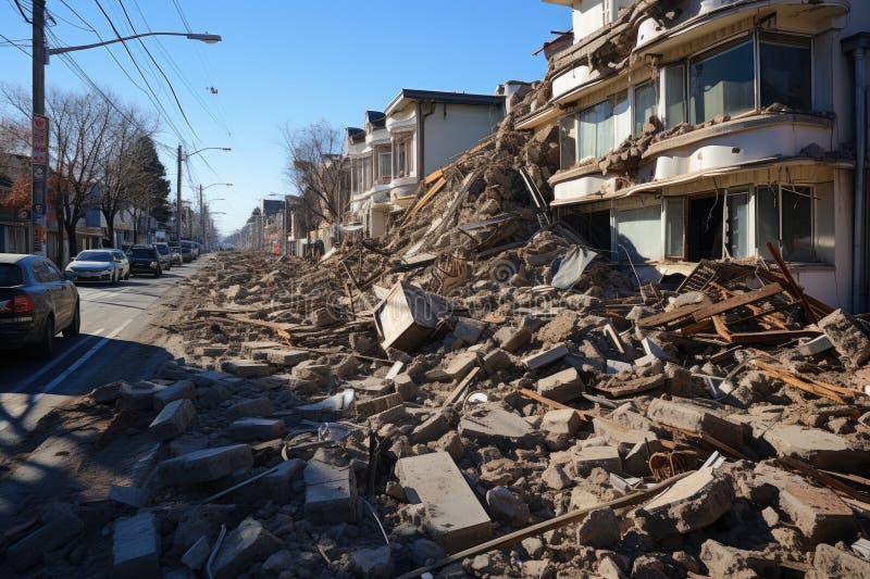 Powerful Earthquake, Showcasing the Devastating Impact of Seismic ...