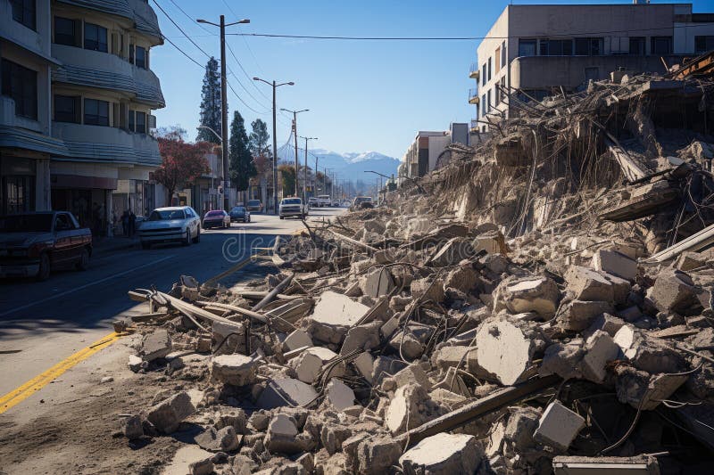 Powerful Earthquake, Showcasing the Devastating Impact of Seismic ...