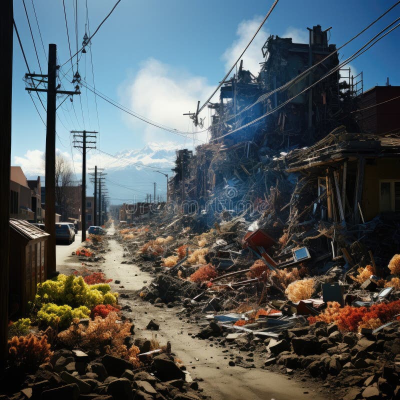 Powerful Earthquake, Showcasing the Devastating Impact of Seismic ...