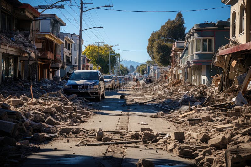 Powerful Earthquake, Showcasing the Devastating Impact of Seismic ...