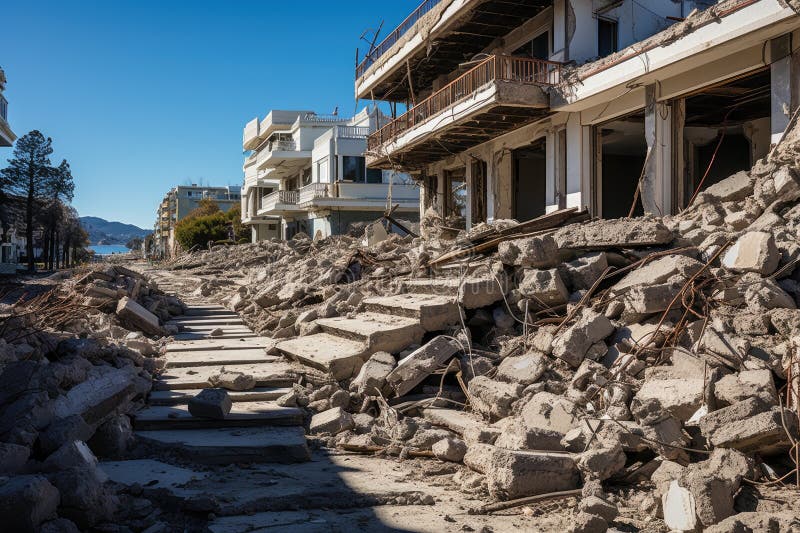 Powerful Earthquake, Showcasing the Devastating Impact of Seismic ...