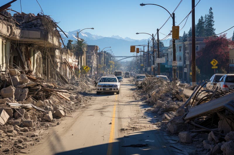 Powerful Earthquake, Showcasing the Devastating Impact of Seismic ...