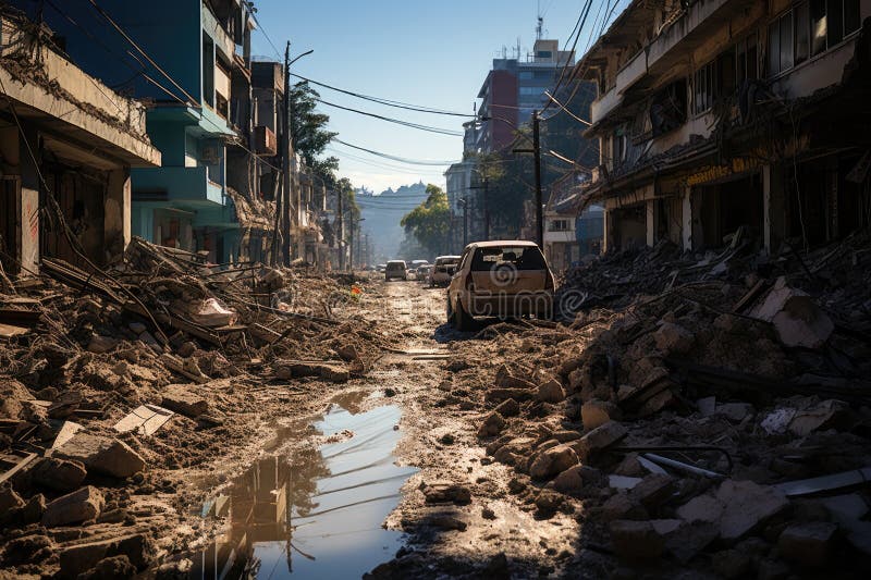 Powerful Earthquake, Showcasing the Devastating Impact of Seismic ...