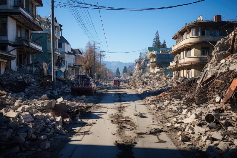 Powerful Earthquake, Showcasing the Devastating Impact of Seismic ...
