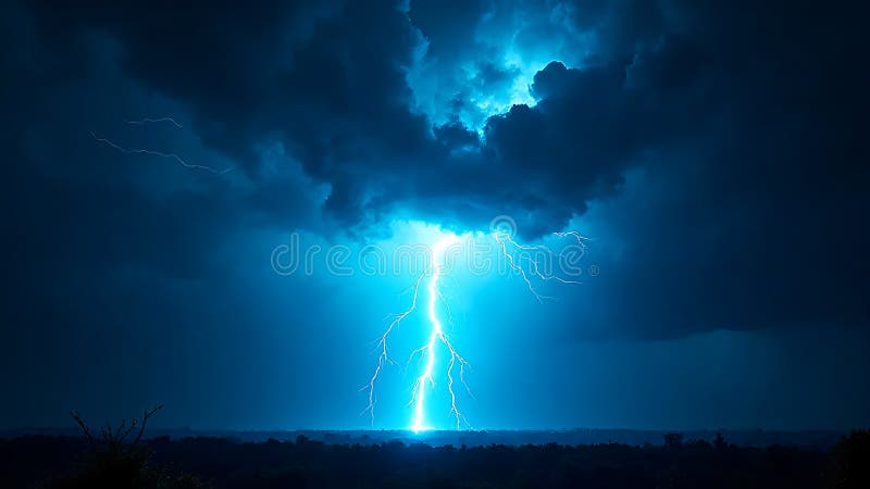 Powerful Electric Blue Lightning Bolt Stock Illustrations – 10,526 ...