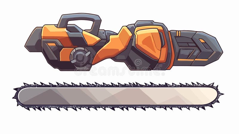 Powerful Electric Chainsaw and Gasoline Chainsaw in Action for ...