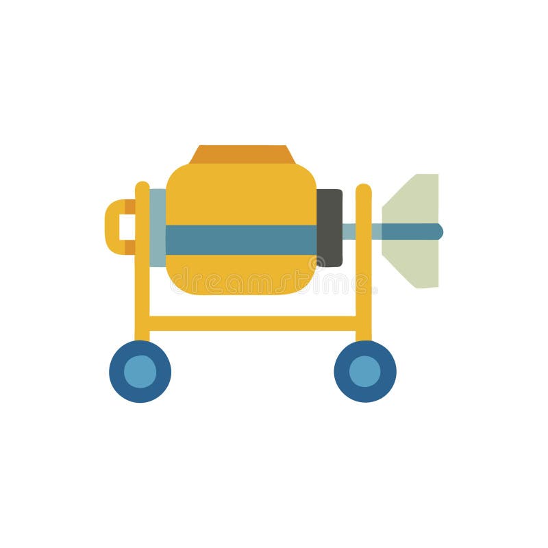 Powerful Electric Concrete Mixer Stock Illustrations – 4 Powerful ...