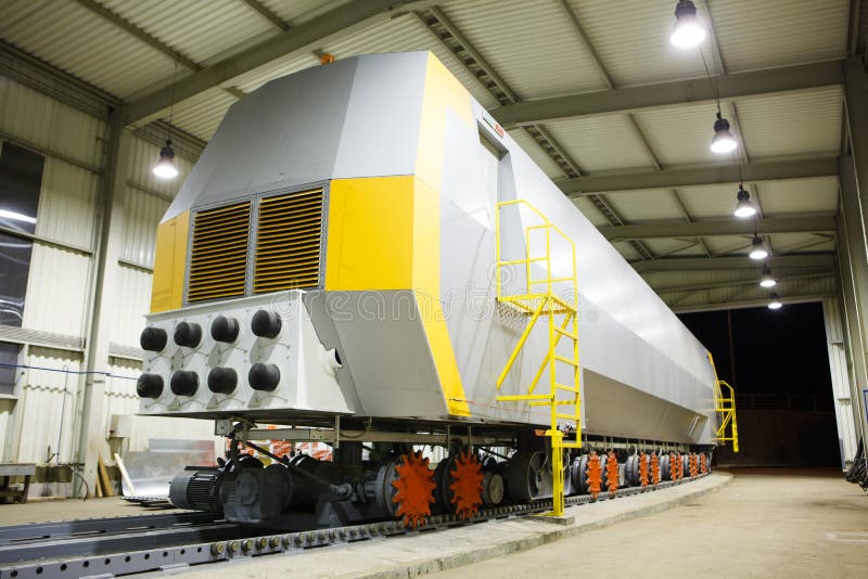 Powerful Electric Engine with Cog Traction Stock Image - Image of open ...