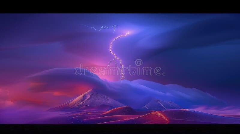 Powerful Electrical Current Energy. Stock Illustration - Illustration ...