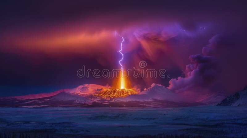 Powerful Electrical Current Energy. Stock Illustration - Illustration ...