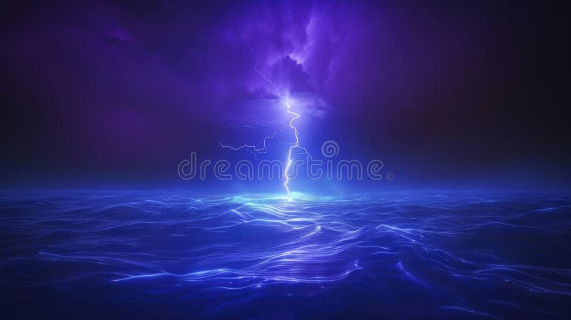 Powerful Electrical Current Energy. Stock Illustration - Illustration ...