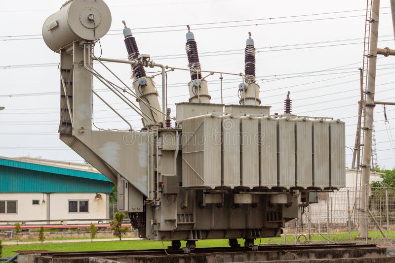 Powerful Electrical Transformer Standing Tall for High Voltage Energy ...