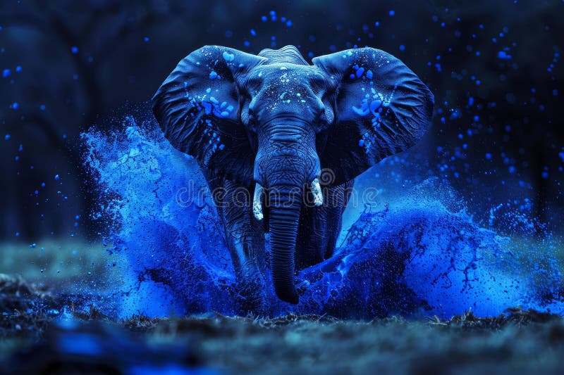 Blue Elephant Wallpaper Blue Elephant Wallpaper Vectors Download