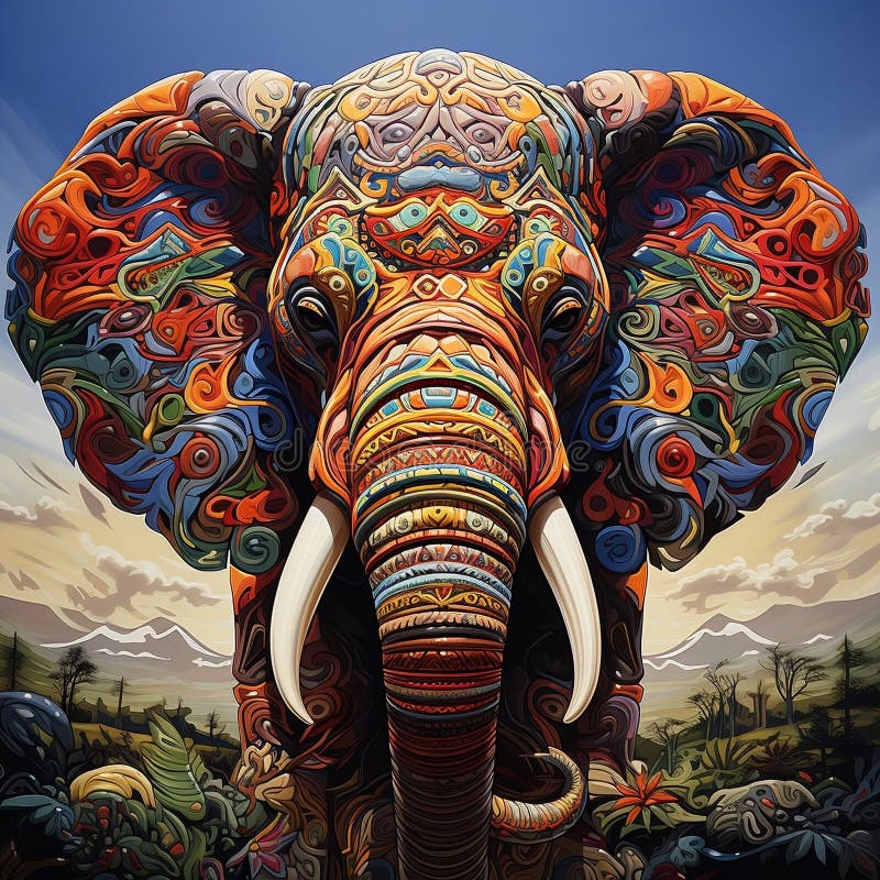 A Powerful Elephant Totem, Symbolizing Wisdom and Strength by AI ...