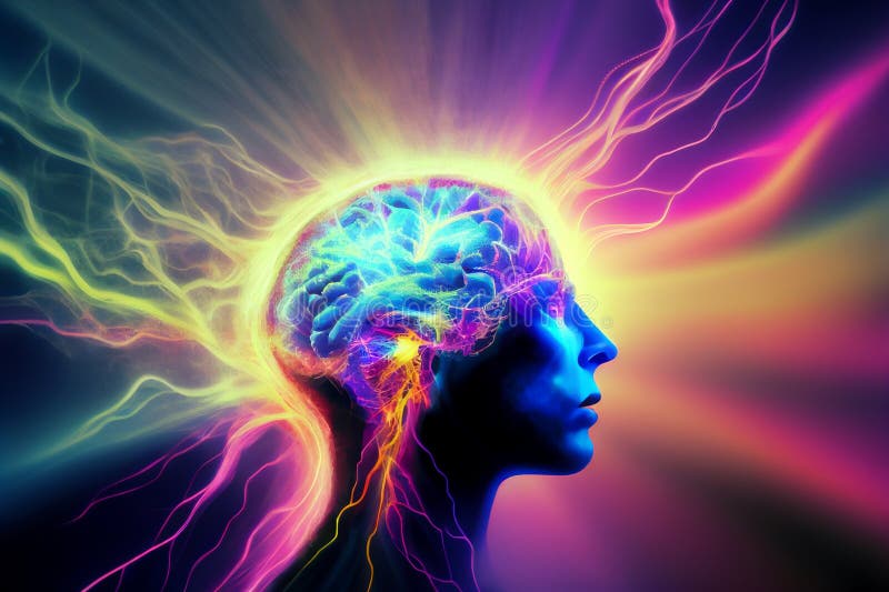 Powerful Energy of the Brain and Creativity with Generative AI Stock ...