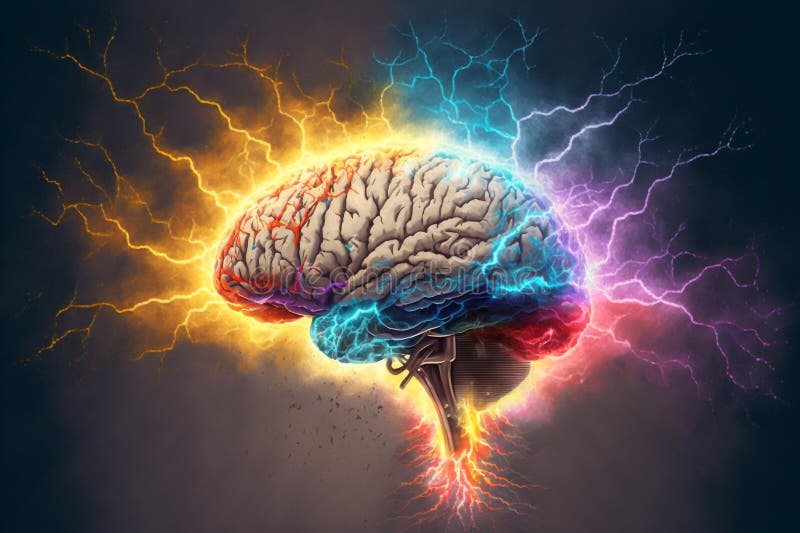 Powerful Energy of the Brain and Creativity with Generative AI Stock ...