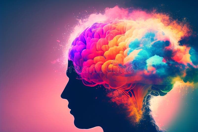 Powerful Energy of the Brain and Creativity with Generative AI Stock ...