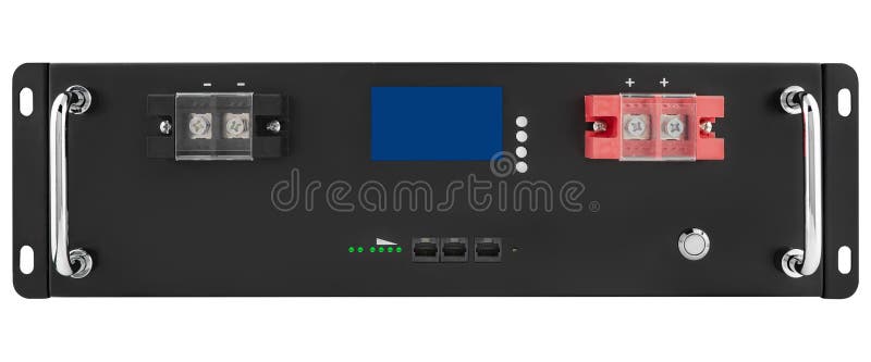 Powerful Energy Storage for Off-grid Systems, on White Background in ...