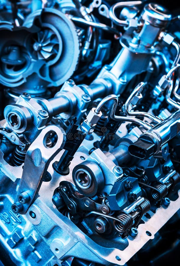 The Powerful Engine of a Car. Internal Design of Engine. Car Engine ...
