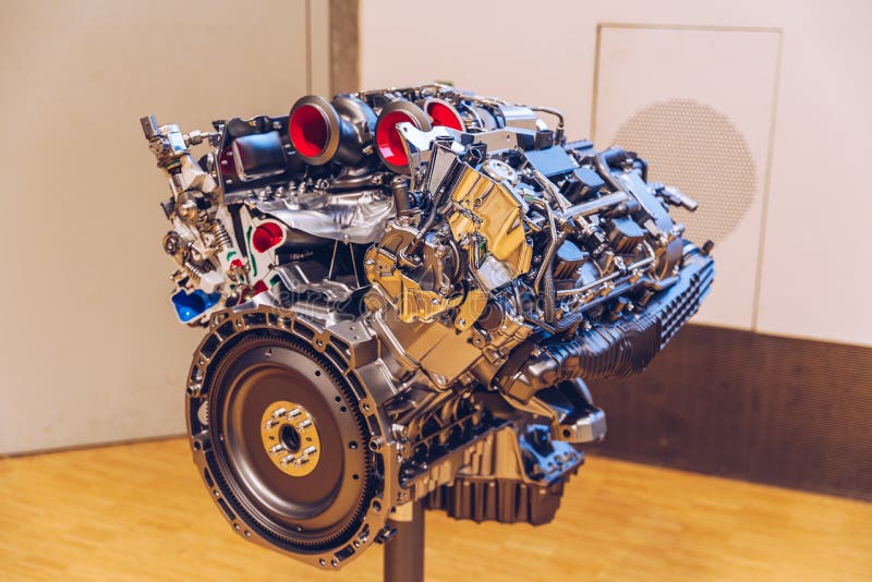 Powerful Engine of a Car. Internal Design of Engine. Car Engine Part ...
