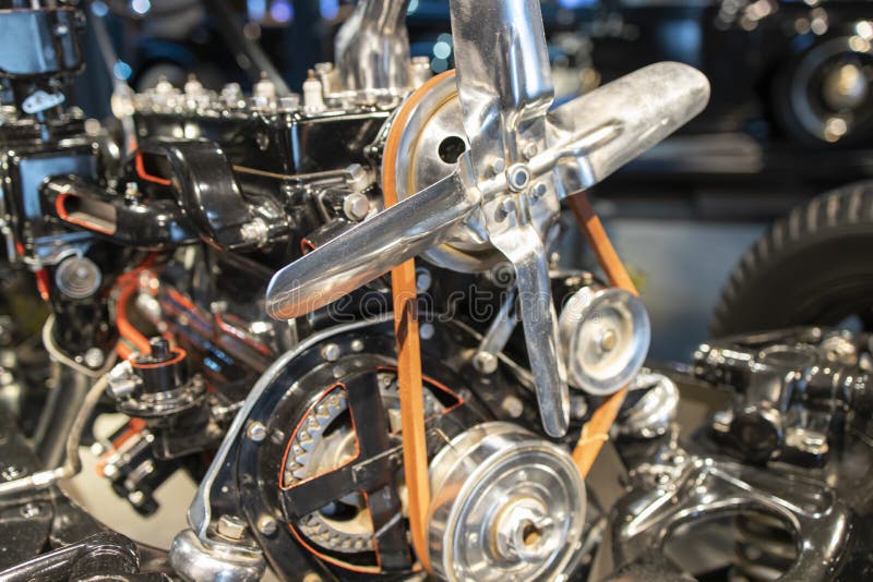 The Powerful Engine of a Car. Internal Design of Engine Stock Photo ...