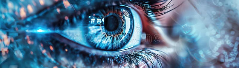 A Powerful Evocative 3D Rendering of an Eye Reflecting a Companys ...
