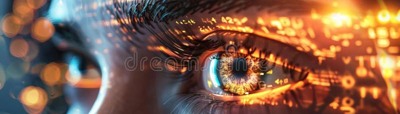 A Powerful Evocative 3D Rendering of an Eye Reflecting a Companys ...