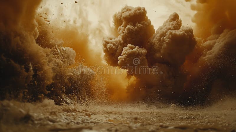 A Powerful Explosion Creates a Massive Cloud of Dust and Debris in a ...
