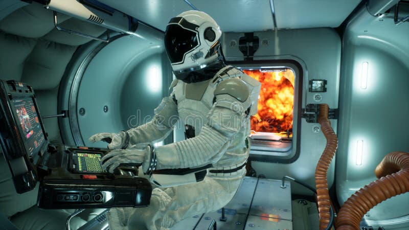 A Powerful Explosion of Fuel Occurred on the Spacecraft, Depressurizing ...