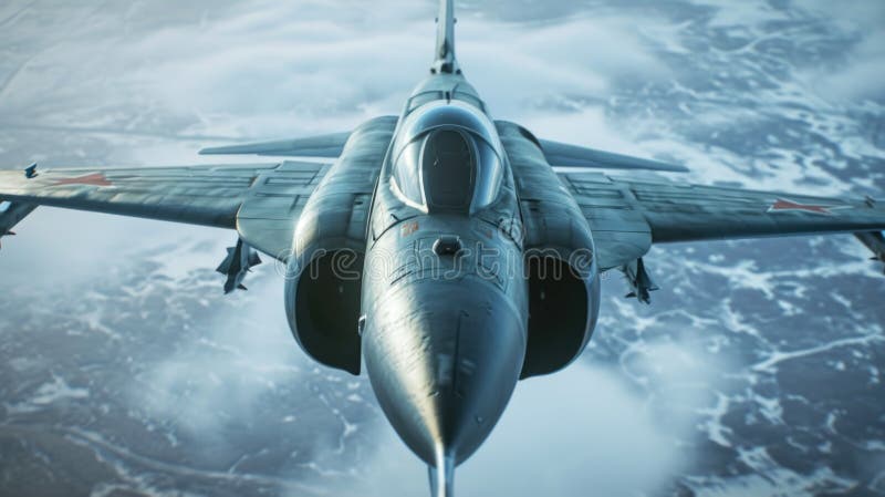 A Powerful Fighter Jet Soaring through the Sky. Perfect for Military or ...