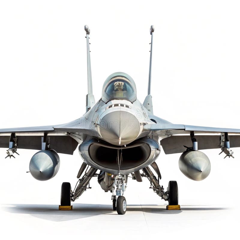 Fighter jet front view stock illustration. Illustration of technology ...