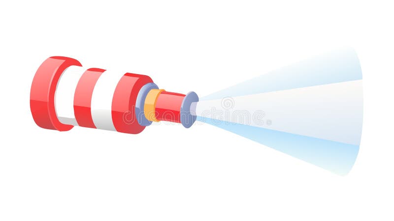 Powerful Flashlight Beam Vector Icon, Illumination, Search, and Safety ...