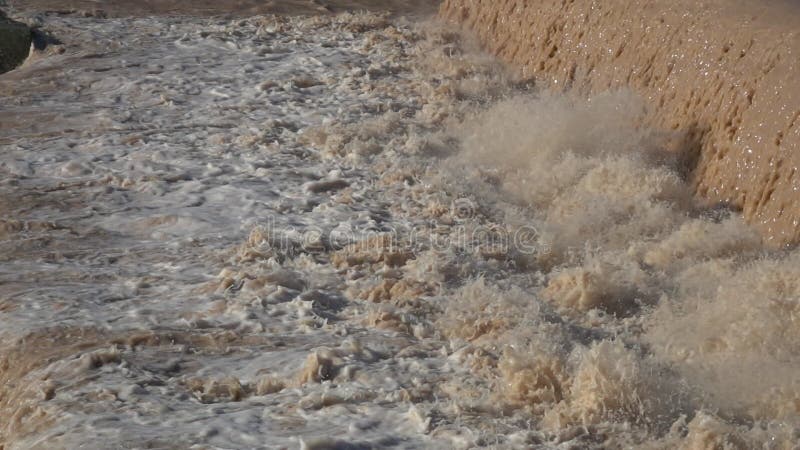Mud on a Riverbed, in Slow Motion Stock Video - Video of pressure ...