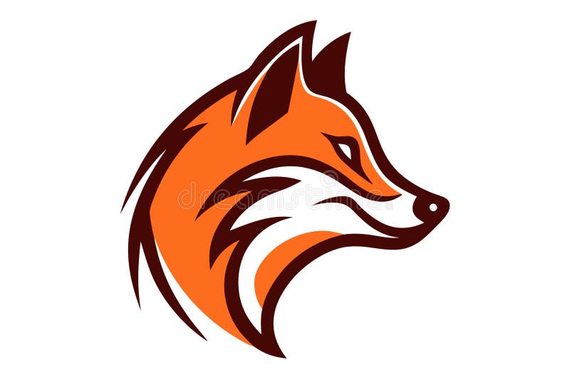 Powerful Fox Head Logo Illustration EPS Format Stock Vector ...