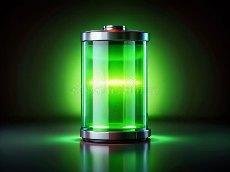 Powerful Full Battery a Modern Symbol of Energy Technology and ...