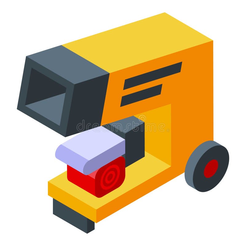 Powerful Garden Shredder Icon Isometric Vector. Tool Robot Stock ...