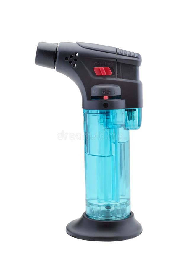 Powerful Gas Burner Portable Isolated on White Stock Image - Image of ...