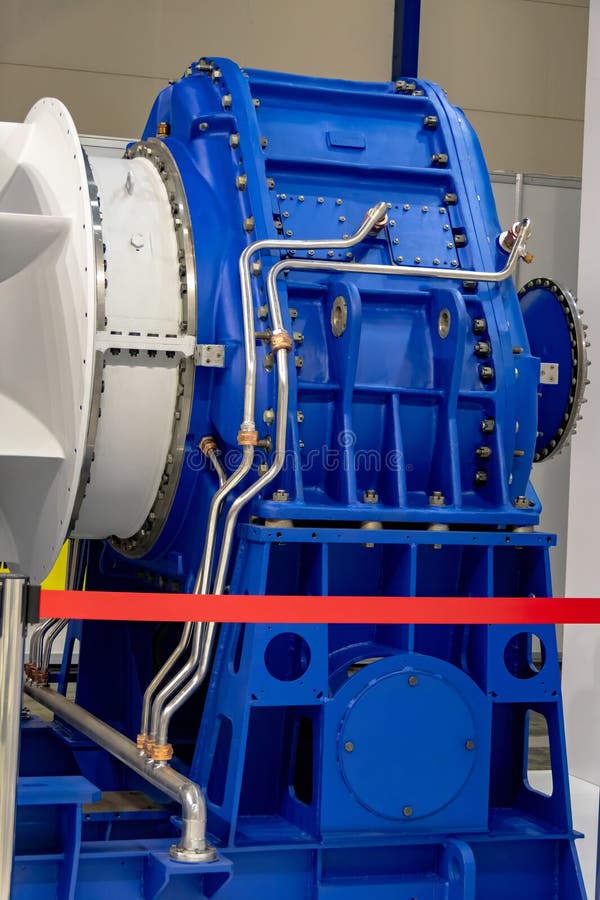 Powerful Gas Turbine Power Plant Stock Photo - Image of generator ...