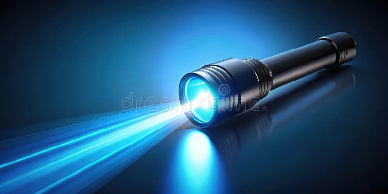 Powerful Handheld Illumination Device Projecting a Vibrant Beam of ...