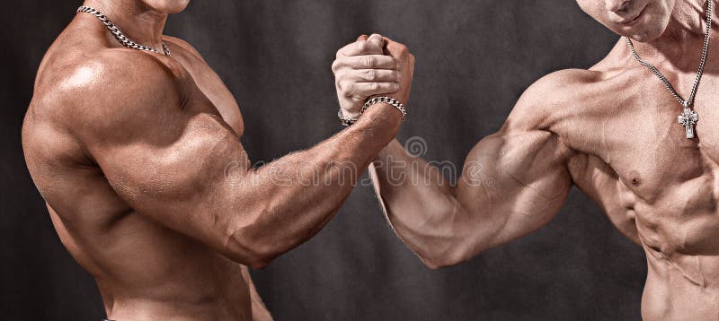 Powerful handshake stock image. Image of contract, muscle - 53156973
