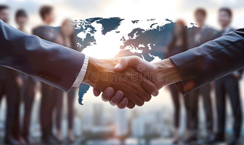 A Powerful Handshake Sealing Global Business Success Stock Illustration ... A Powerful Handshake Sealing Global Business Success Stock Illustration ...