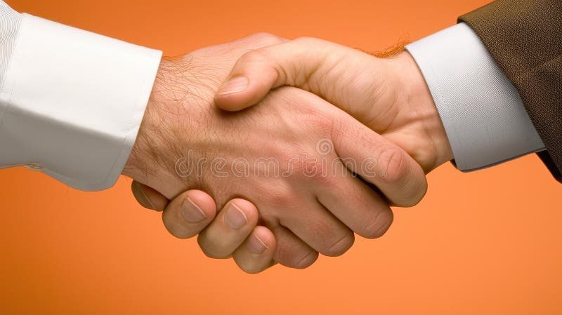 A Powerful Handshake Symbolizes Collaboration and Success in a Dynamic ...