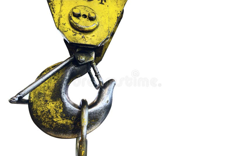 Powerful Hook Crane Close-up. Stock Image - Image of weight, lift: 84150573