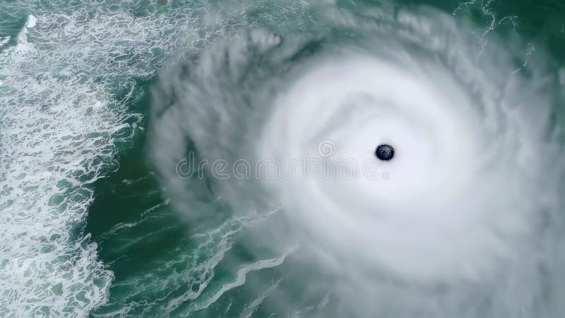 Powerful Hurricane Quickly Approaching Shore, Massive Hurricane ...