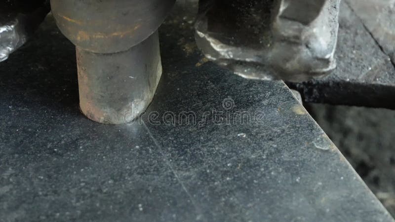 A Powerful Hydraulic Press Creates an Oval Hole in a Thick Metal Plate ...