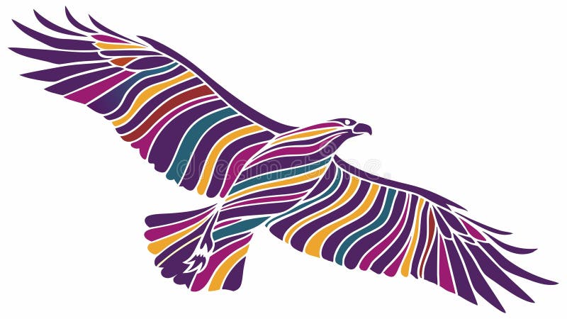 Majestic Eagle in Dynamic Flight, Freedom and Power, Vector Design ...
