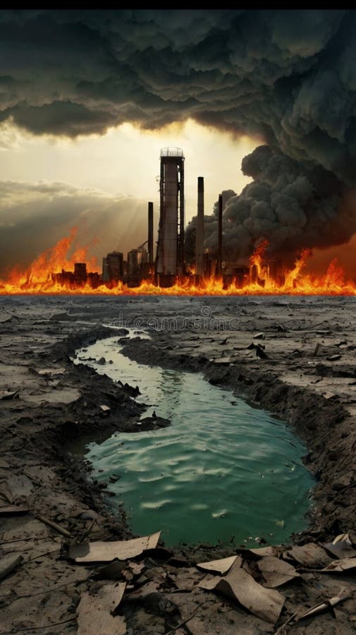 AI Generated Image of a Powerful Illustration Showing the Grim Effects ...